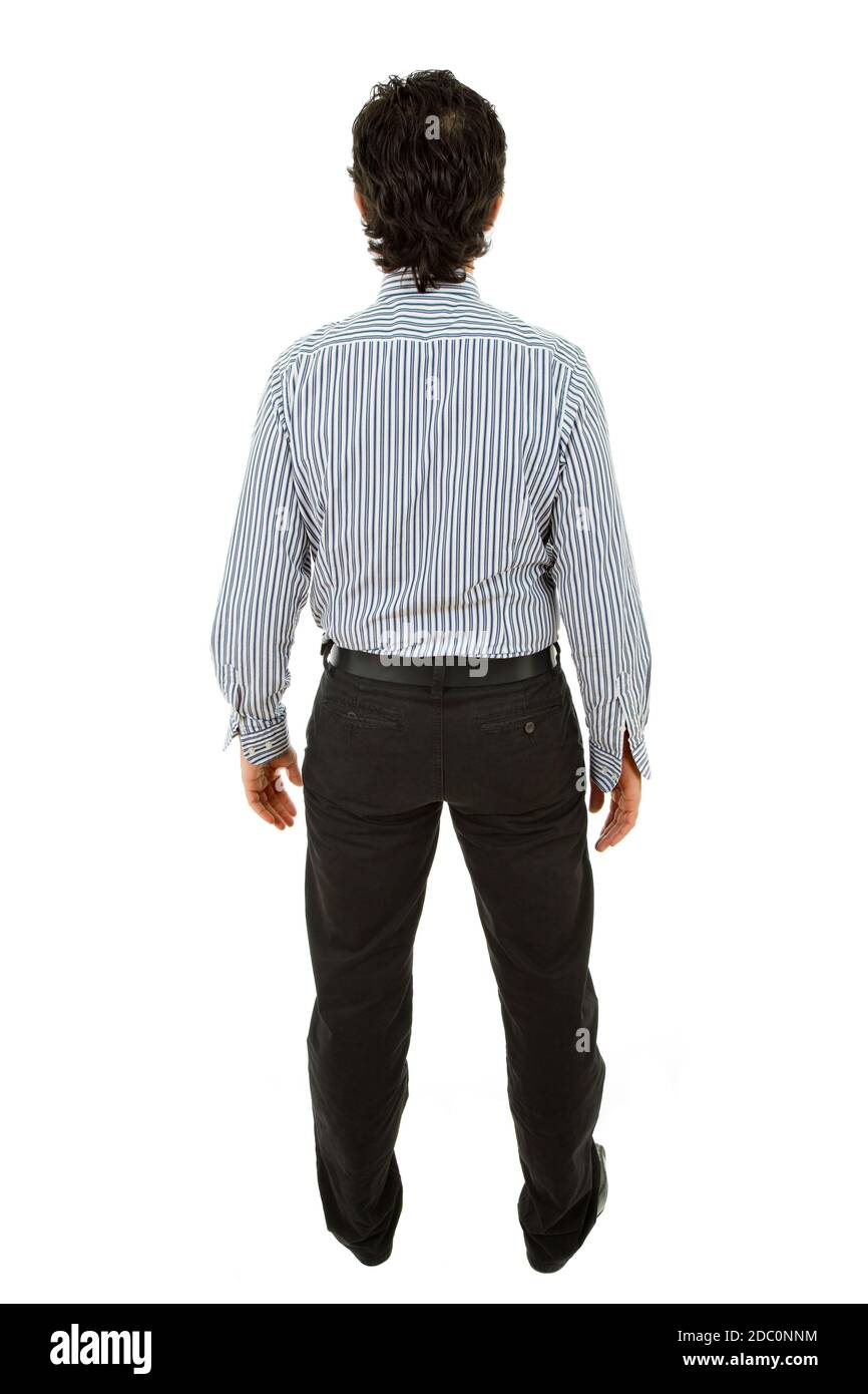 young business man full body from back Stock Photo - Alamy