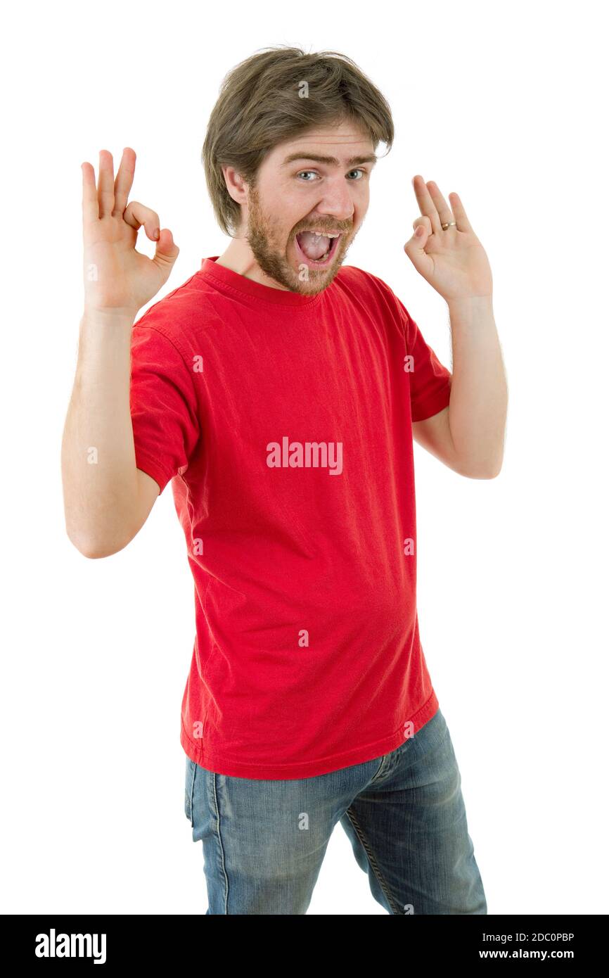 Posing with open arms Cut Out Stock Images & Pictures - Alamy
