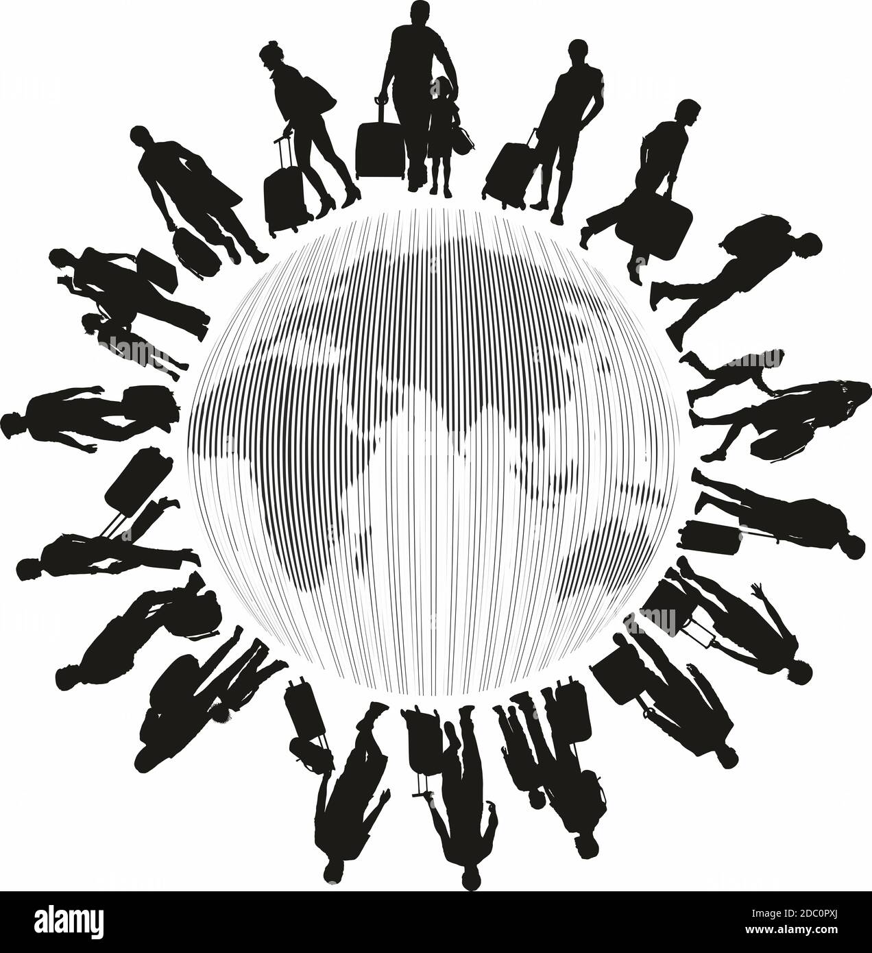 Traveler world map on Cut Out Stock Images & Pictures - Alamy