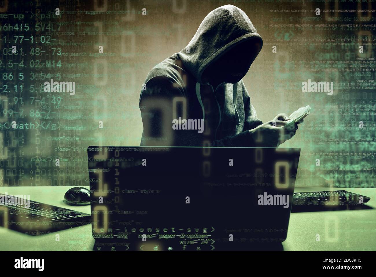 Hacker prints a code on a laptop keyboard to break into a cyberspace ...