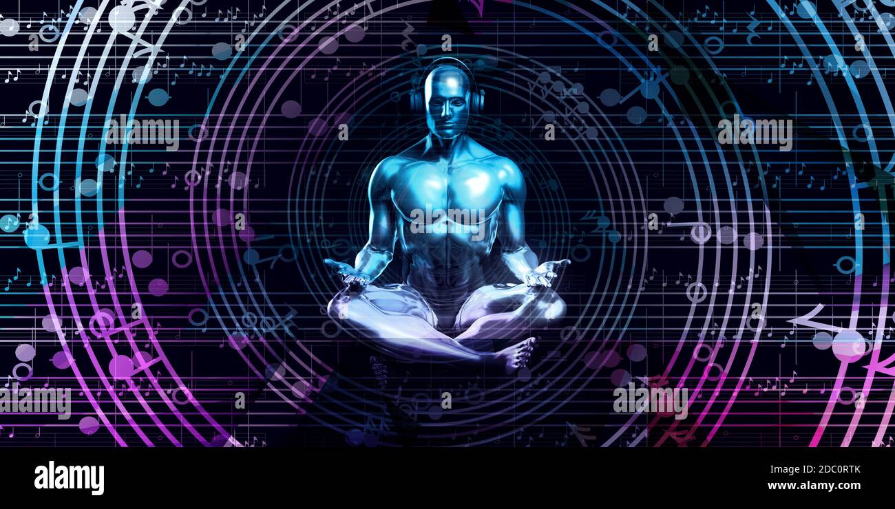 Music Background Streaming Content as an Abstract Stock Photo - Alamy