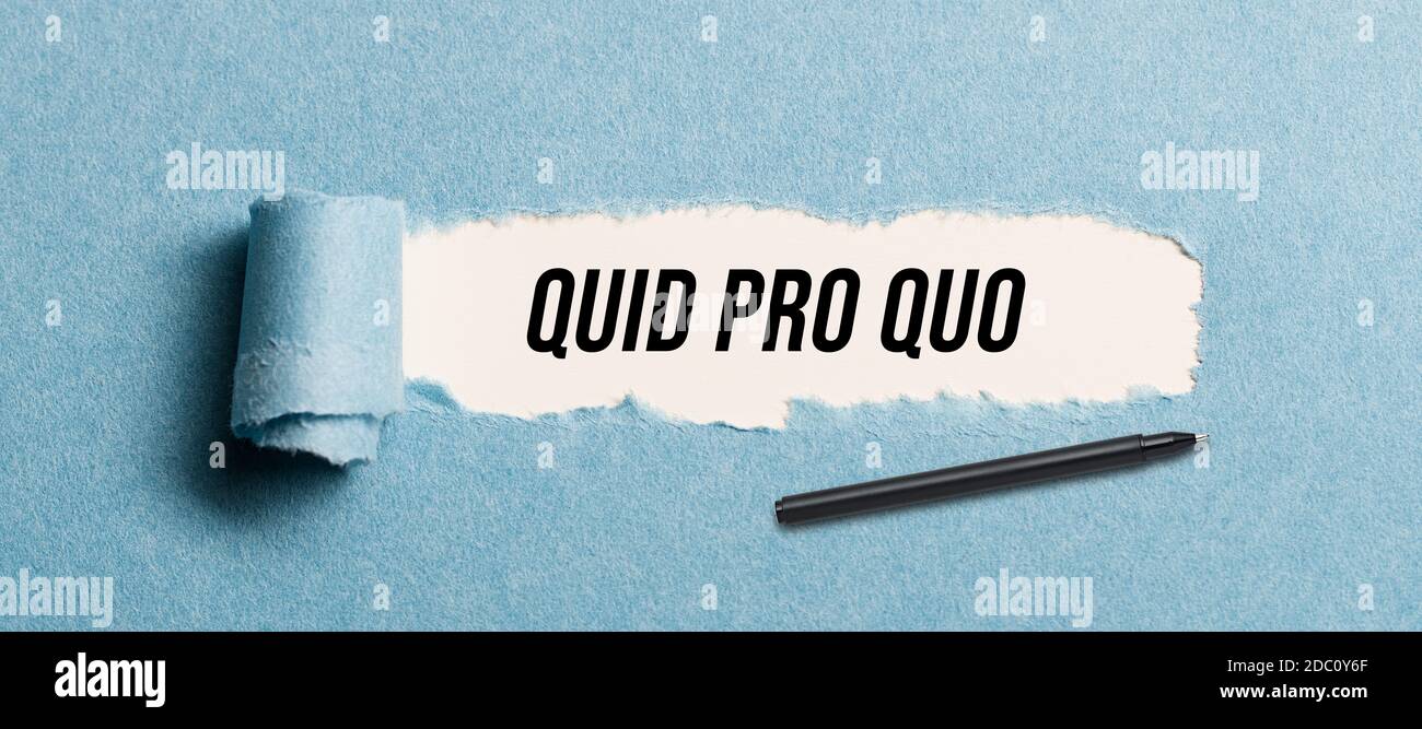 Quid pro quo hi-res stock photography and images - Alamy