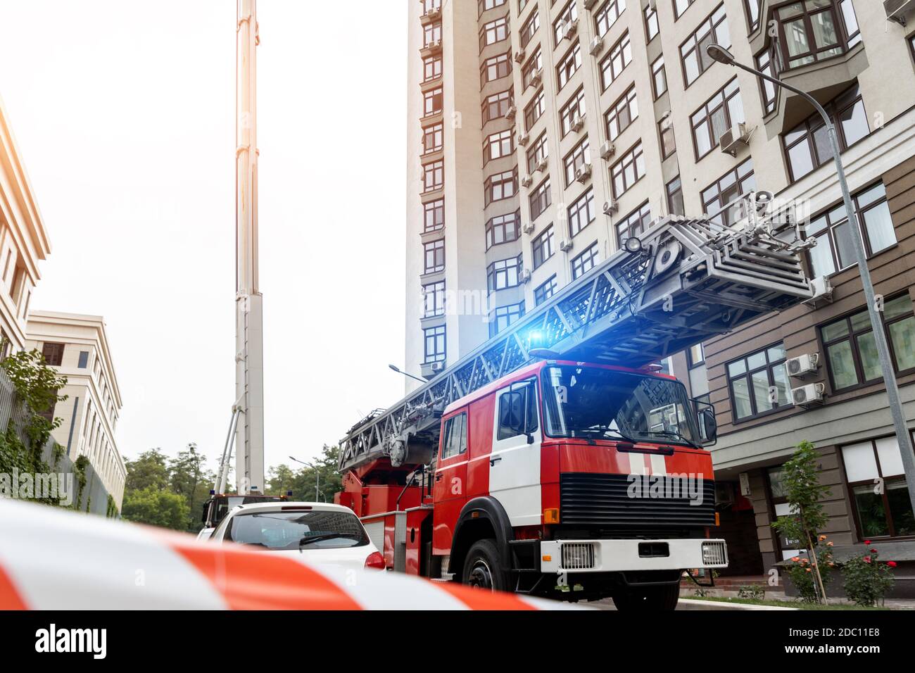 Crane smoke damage fireman danger hi-res stock photography and images ...