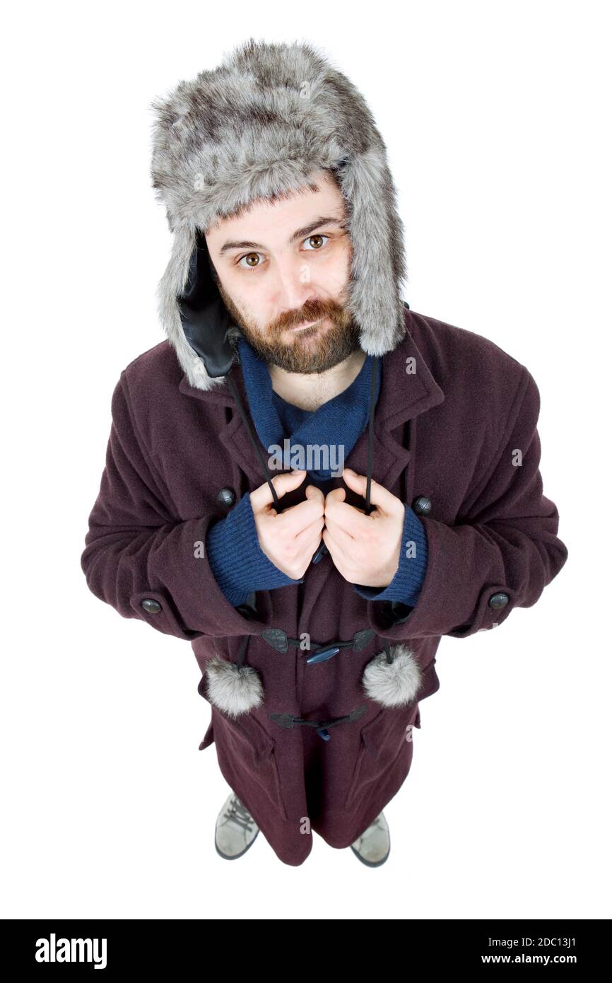 young casual silly man full body isolated on white Stock Photo - Alamy