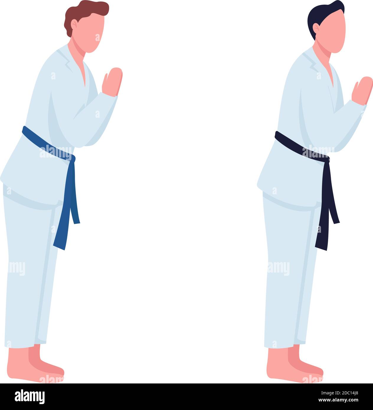Adult karate class Stock Vector Images - Alamy