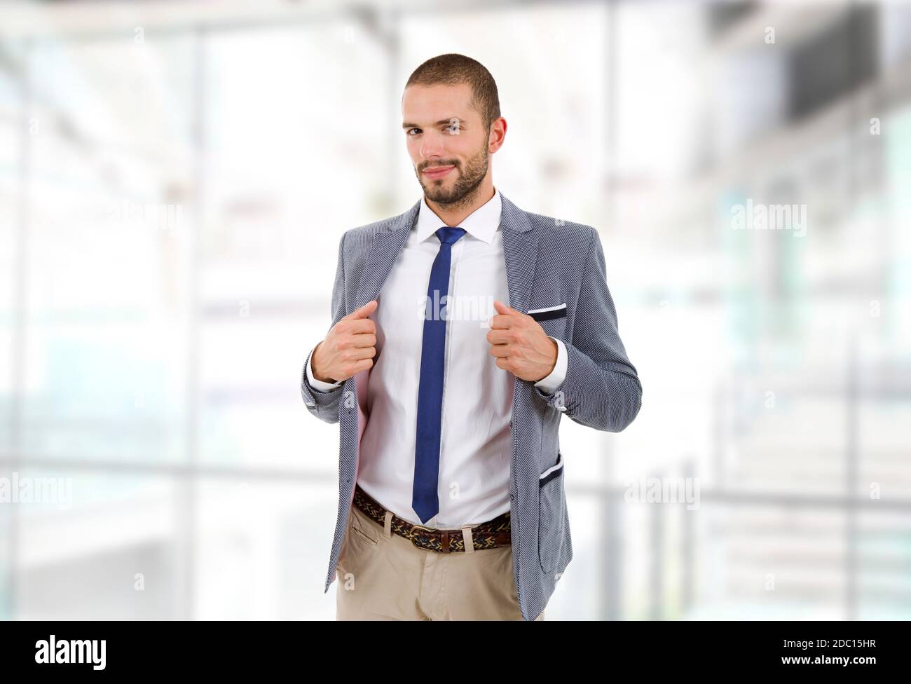 happy business man portrait at the office Stock Photo - Alamy