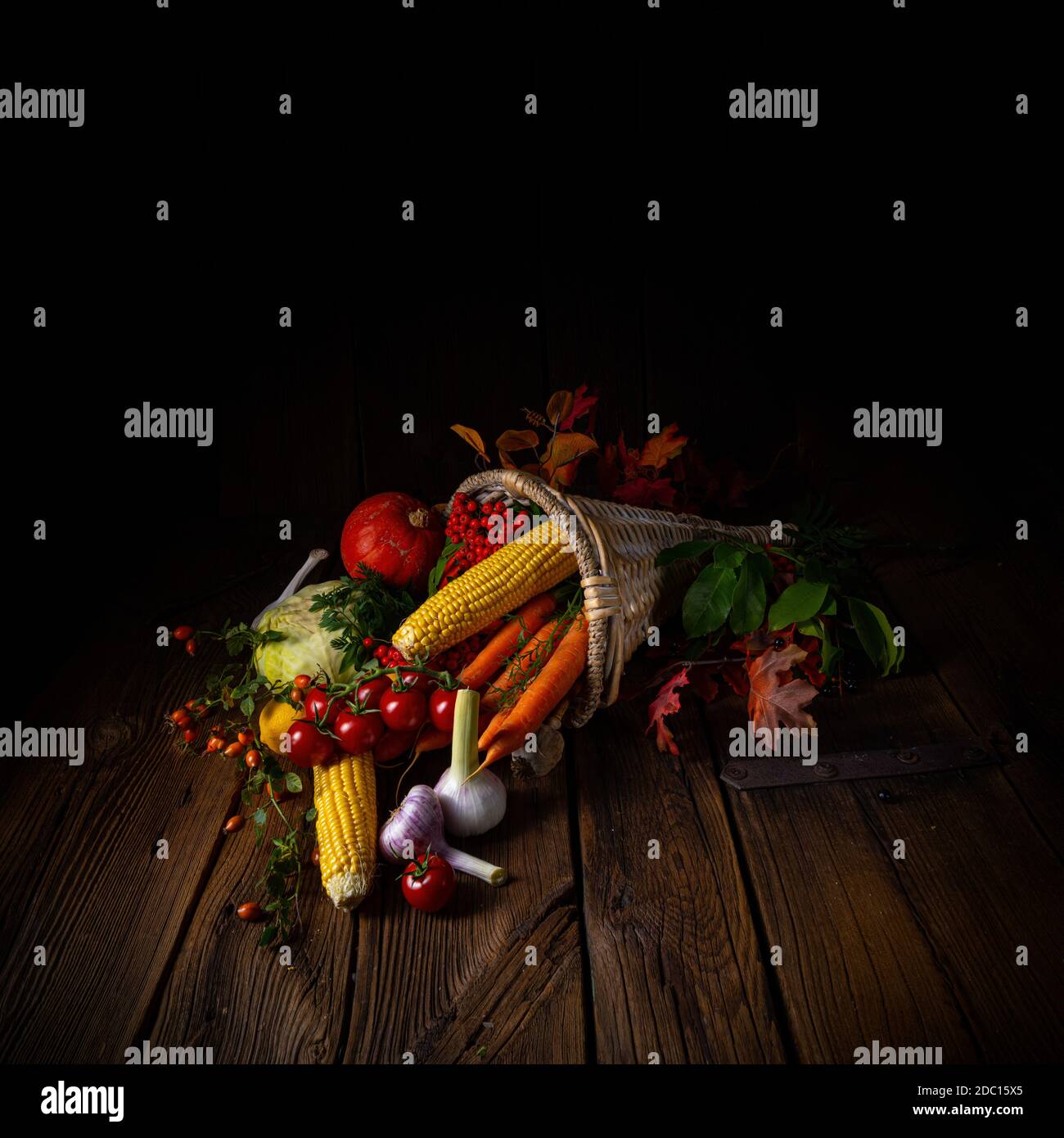 Cornucopia horn produce vegetables hi-res stock photography and images ...