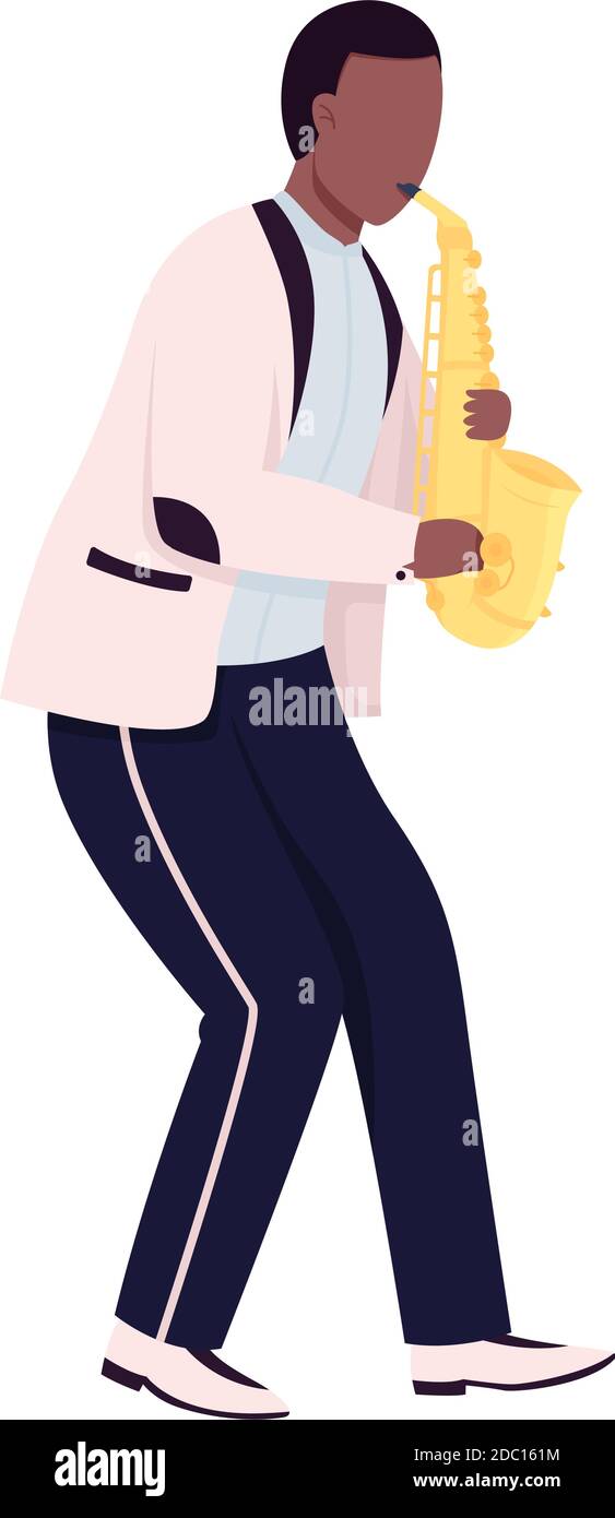 Saxophone player african Stock Vector Images - Alamy