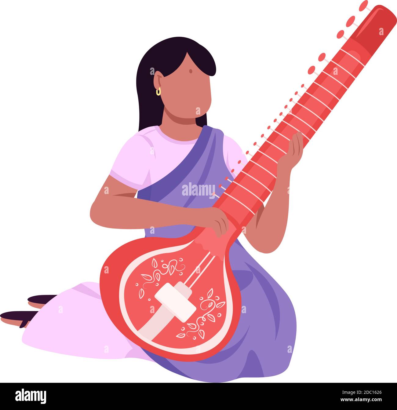 Sitar woman hi-res stock photography and images - Alamy