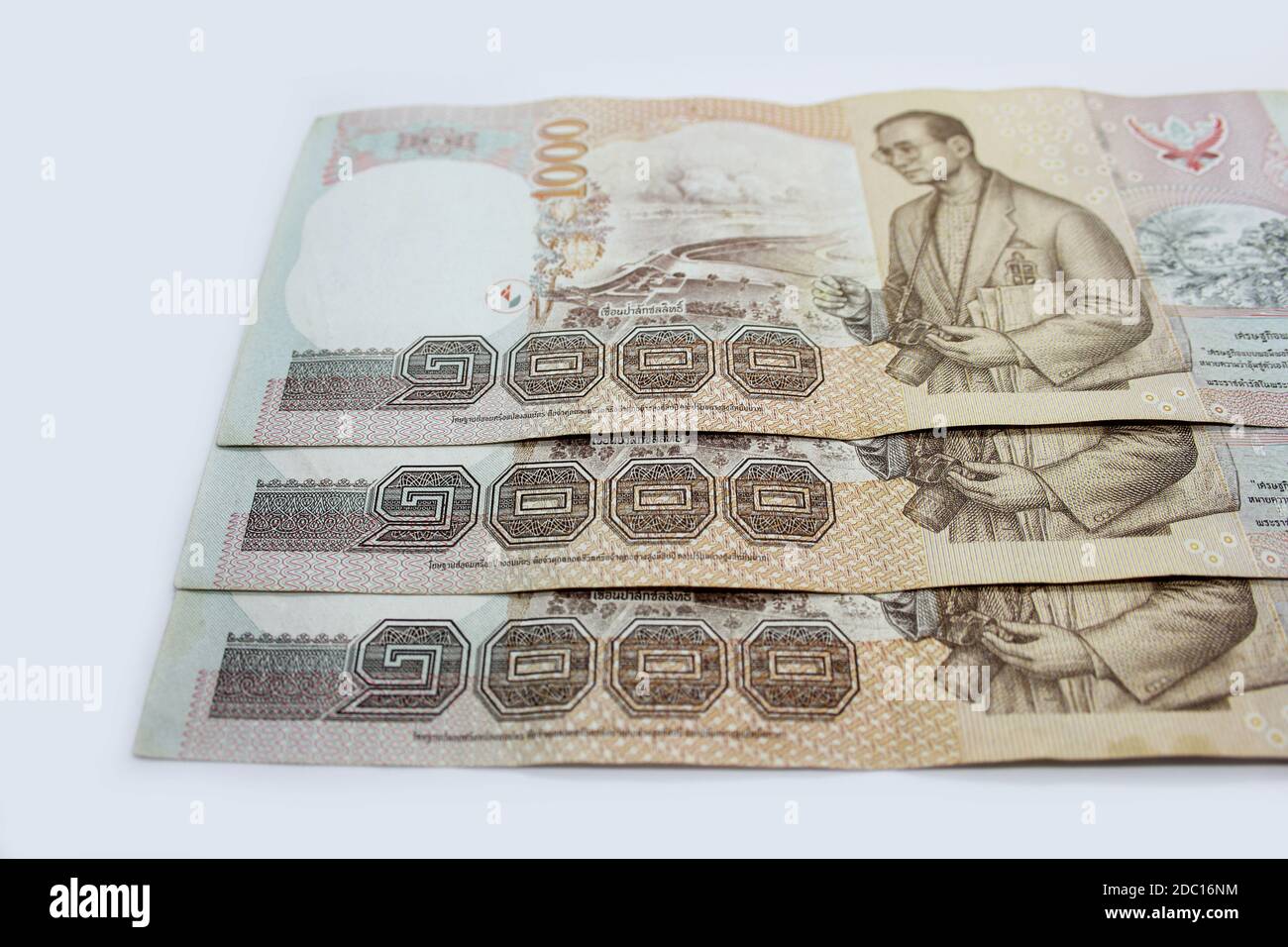 Thailand 1000 bath value money note background Stock Photo - Alamy