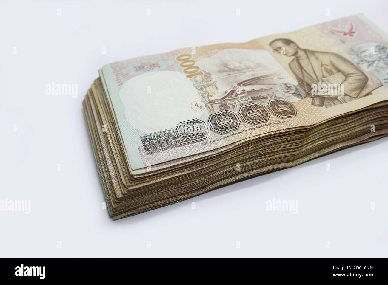 Thailand 1000 bath value money note background, Business concept Stock ...