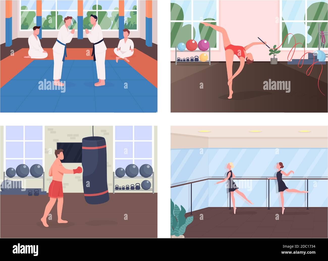 Gymnastics area Stock Vector Images - Alamy