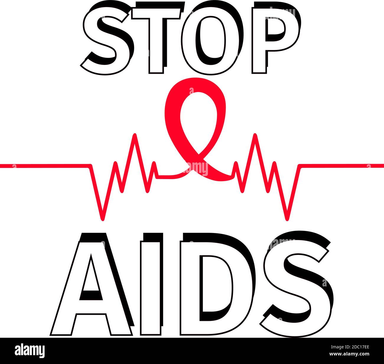 Hiv positive Stock Vector Images - Alamy