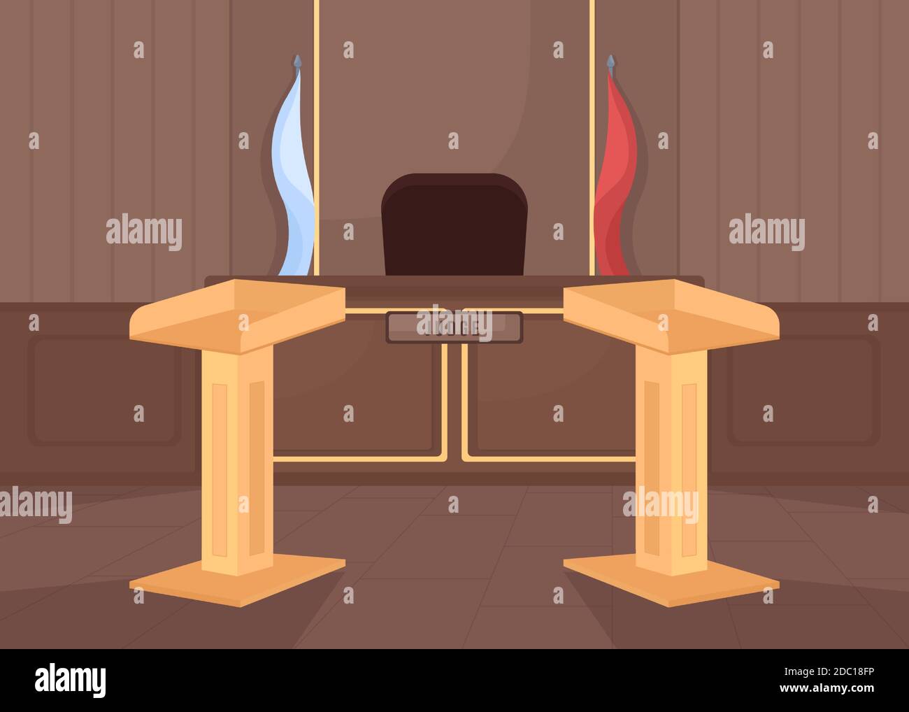 Jury court room Stock Vector Images - Alamy