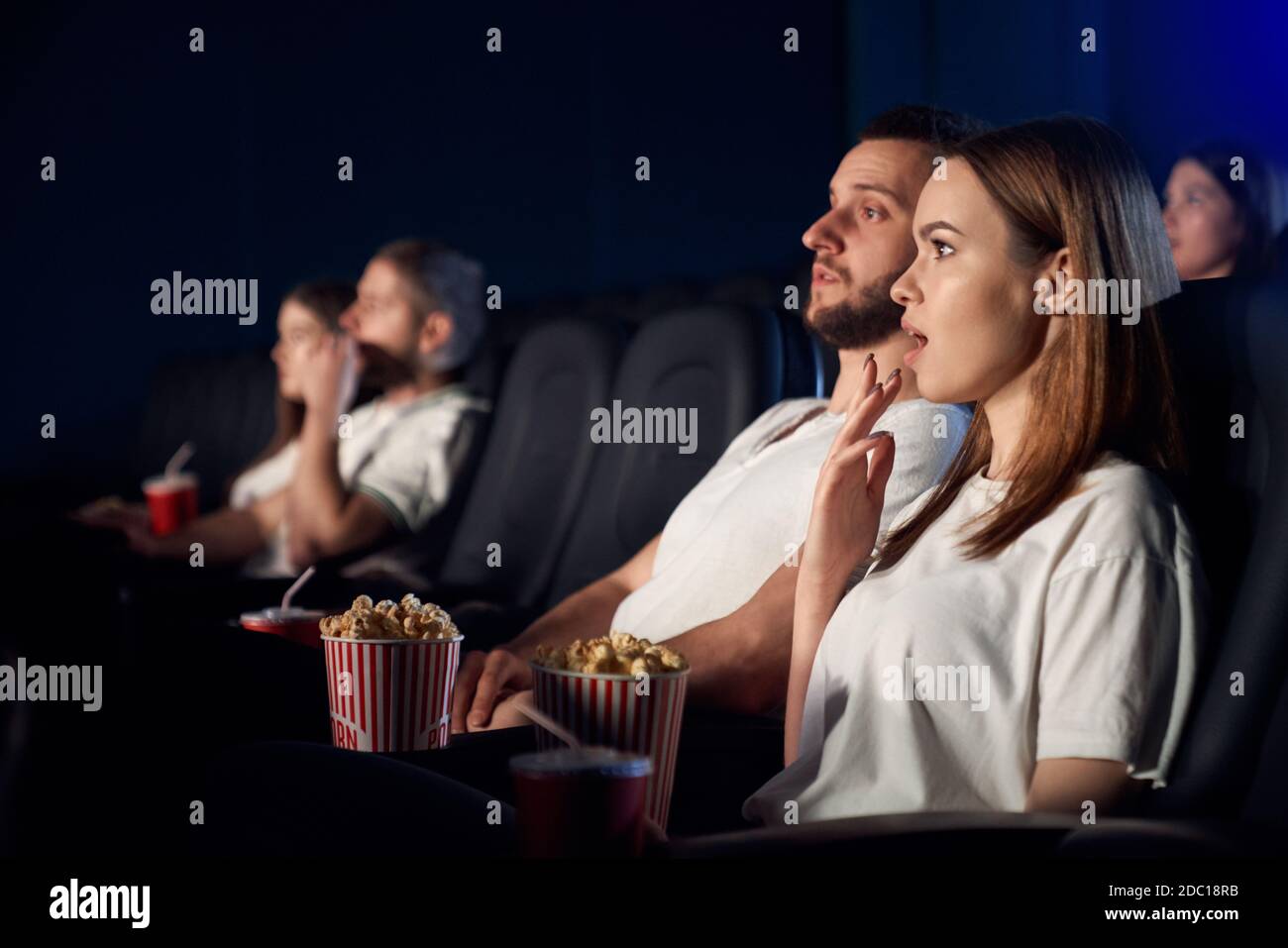 Horror film scared hi-res stock photography and images - Alamy