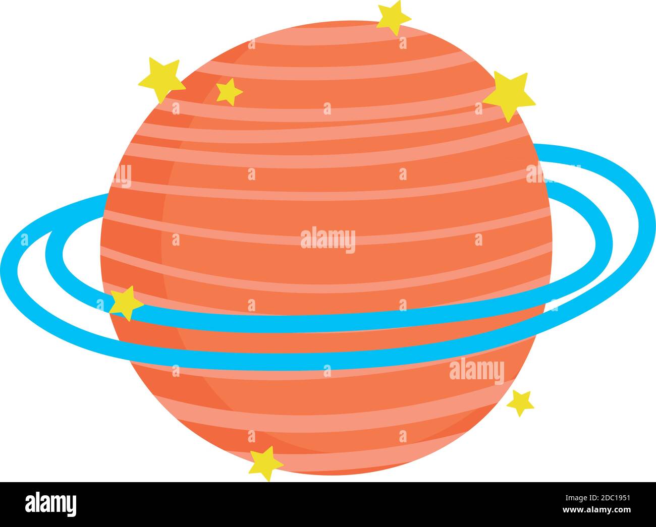 solar system planet space adventure galaxy cartoon vector illustration ...