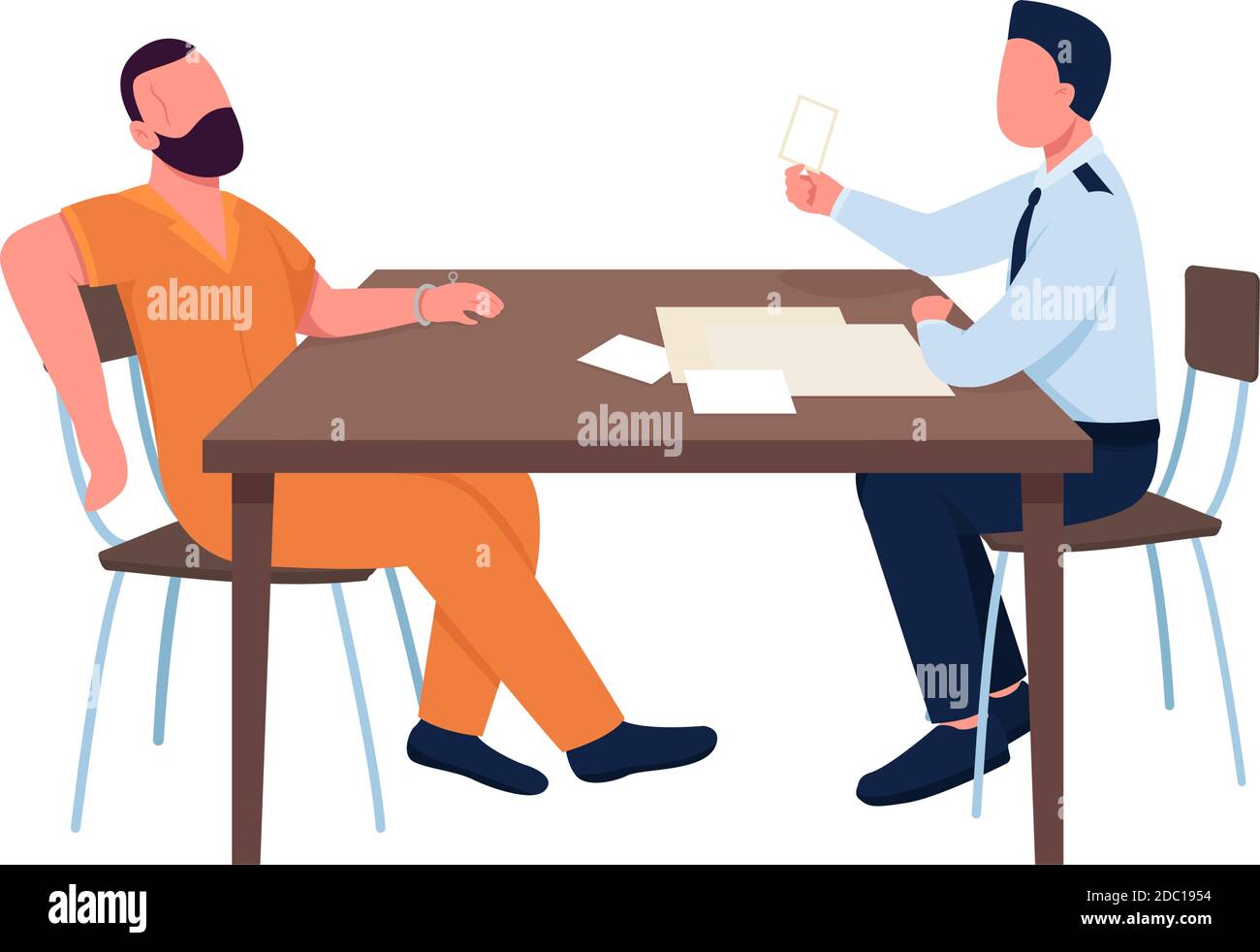 Interrogation Stock Vector Images - Alamy