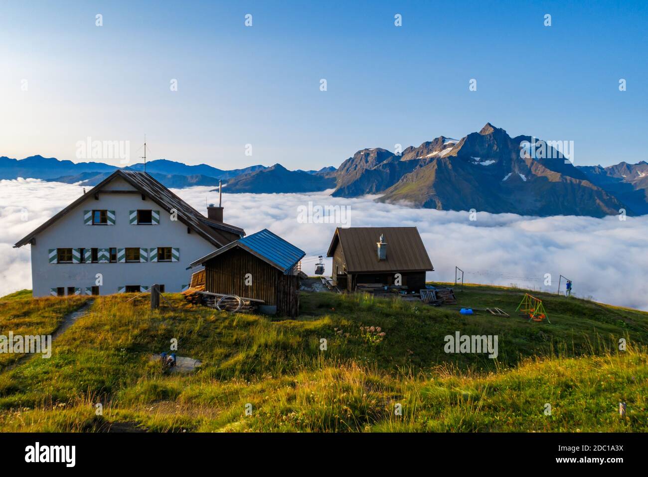 Mountain Hut in the Austria Alps Stock Photo - Alamy