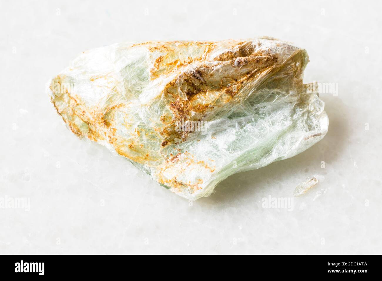 closeup of sample of natural mineral from geological collection - rough ...