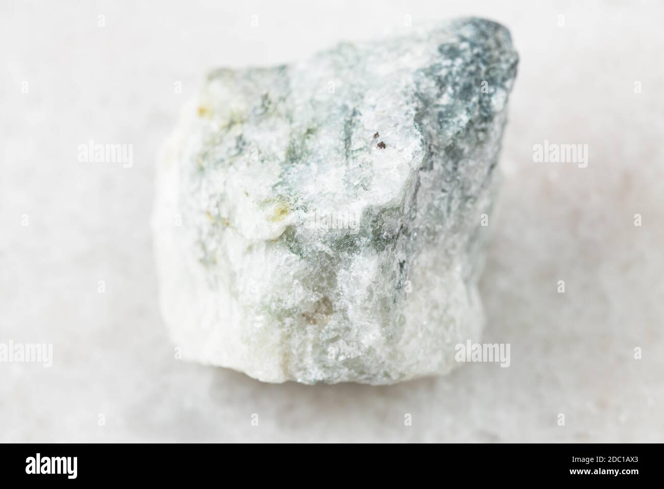 closeup of sample of natural mineral from geological collection - rough ...