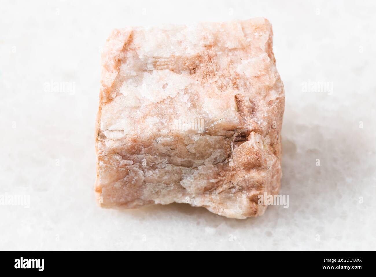 closeup of sample of natural mineral from geological collection - rough ...