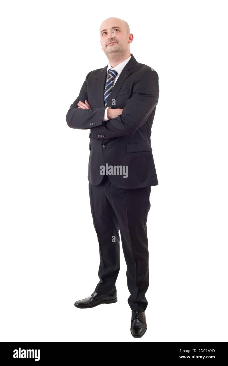 businessman full body isolated on white background Stock Photo - Alamy