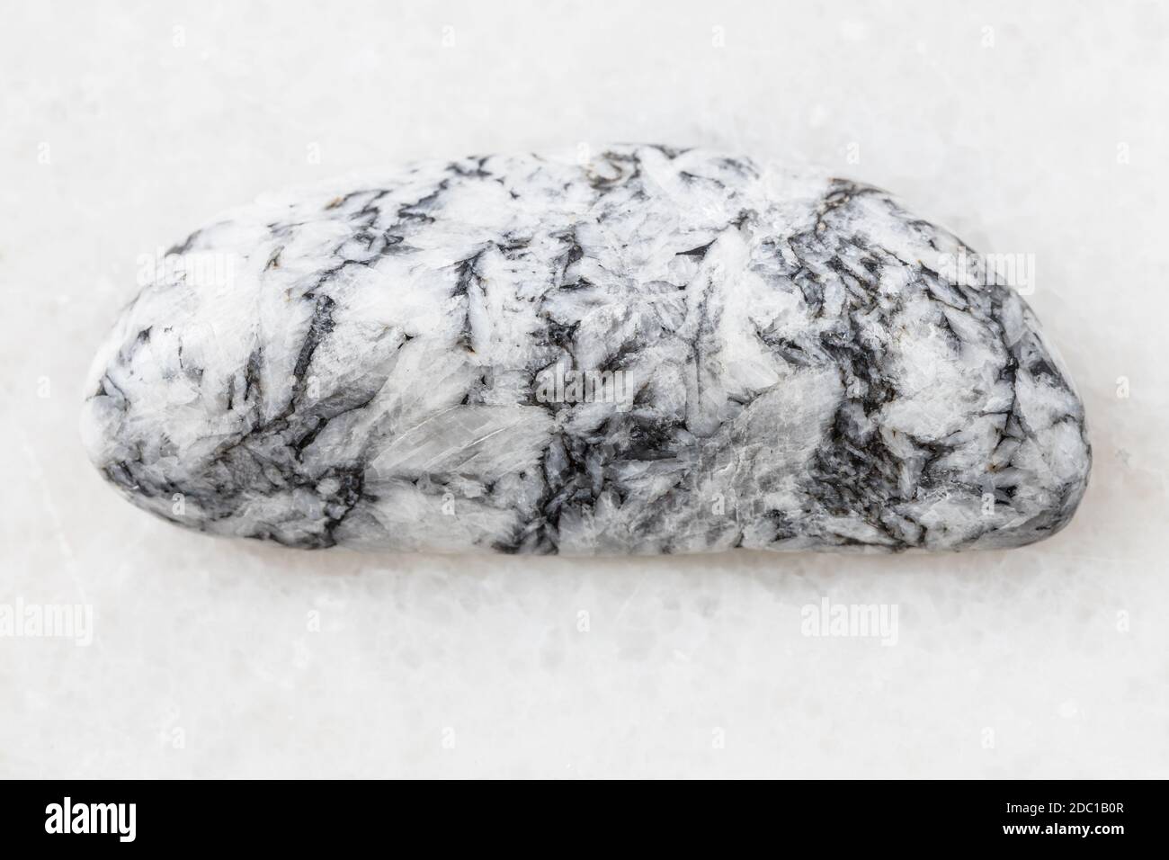 closeup of sample of natural mineral from geological collection ...