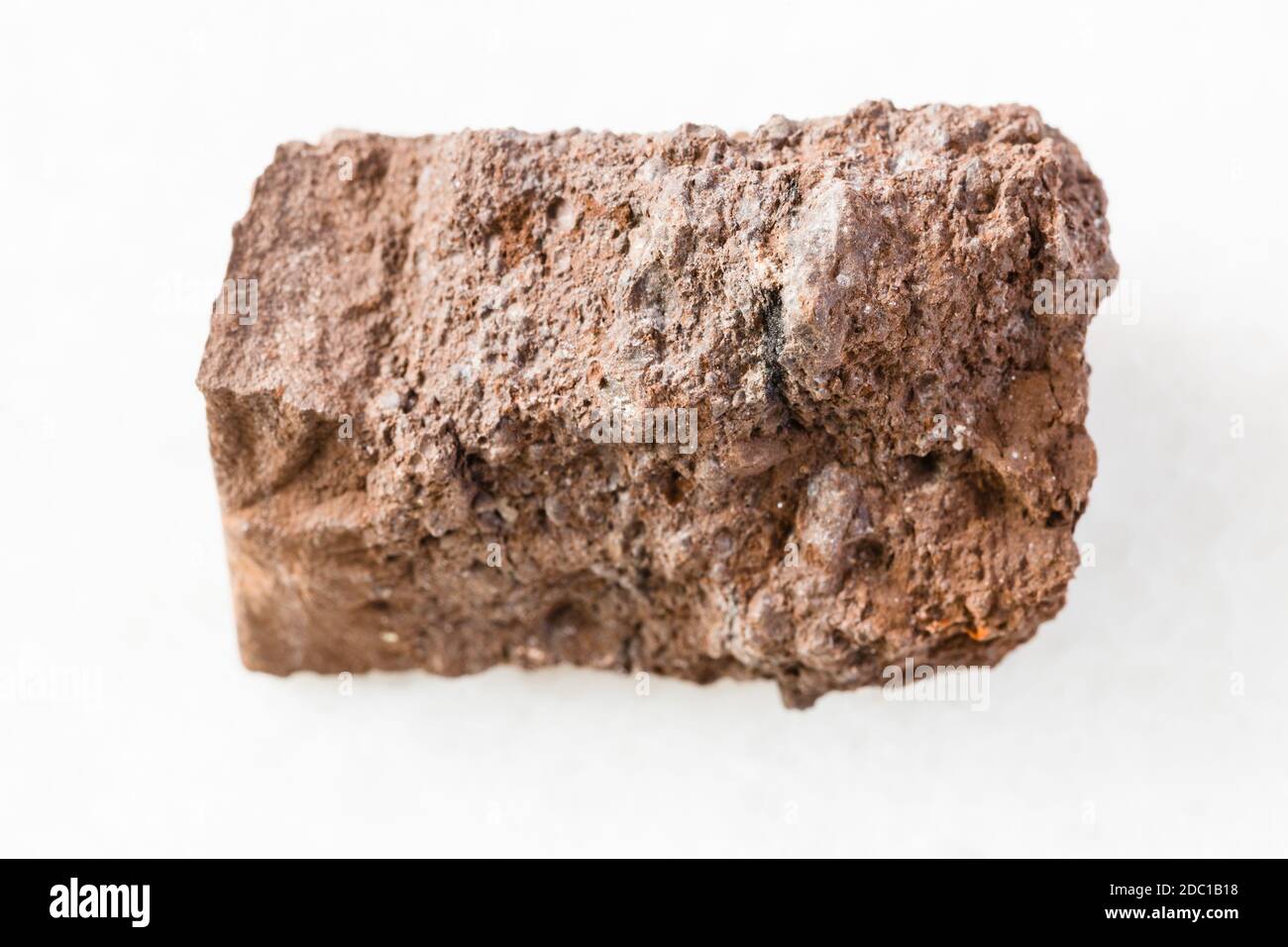 closeup of sample of natural mineral from geological collection ...