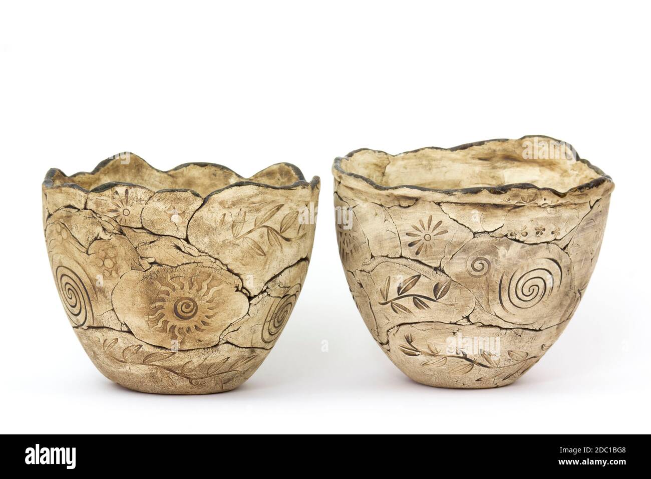 Traditional terracotta pots Cut Out Stock Images & Pictures - Alamy