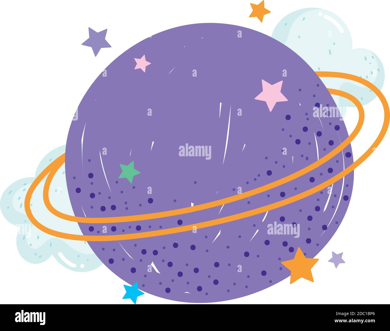 planet solar system space adventure galaxy cartoon vector illustration ...