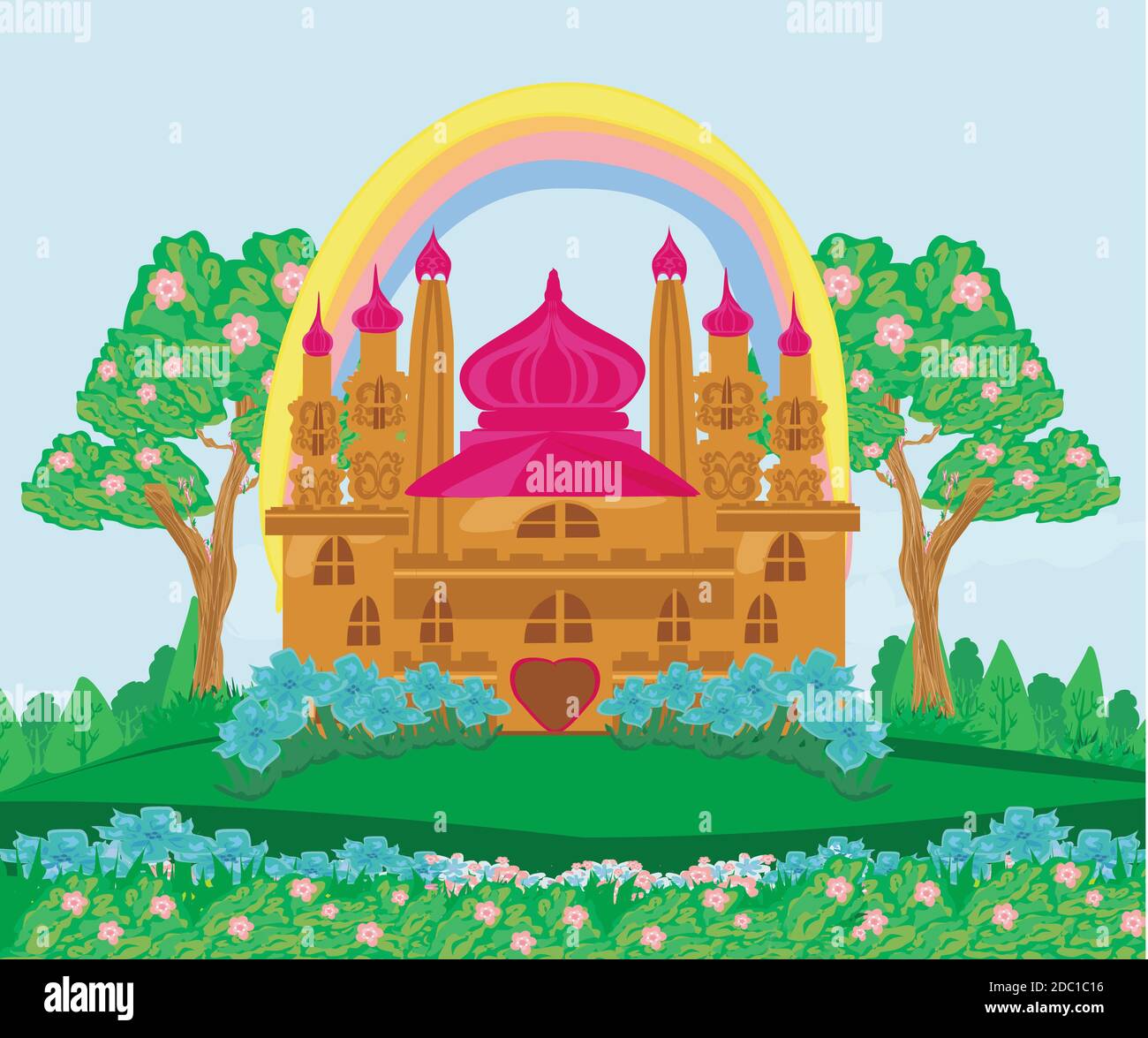 Magic Fairy Tale Princess Castle Stock Photo - Alamy