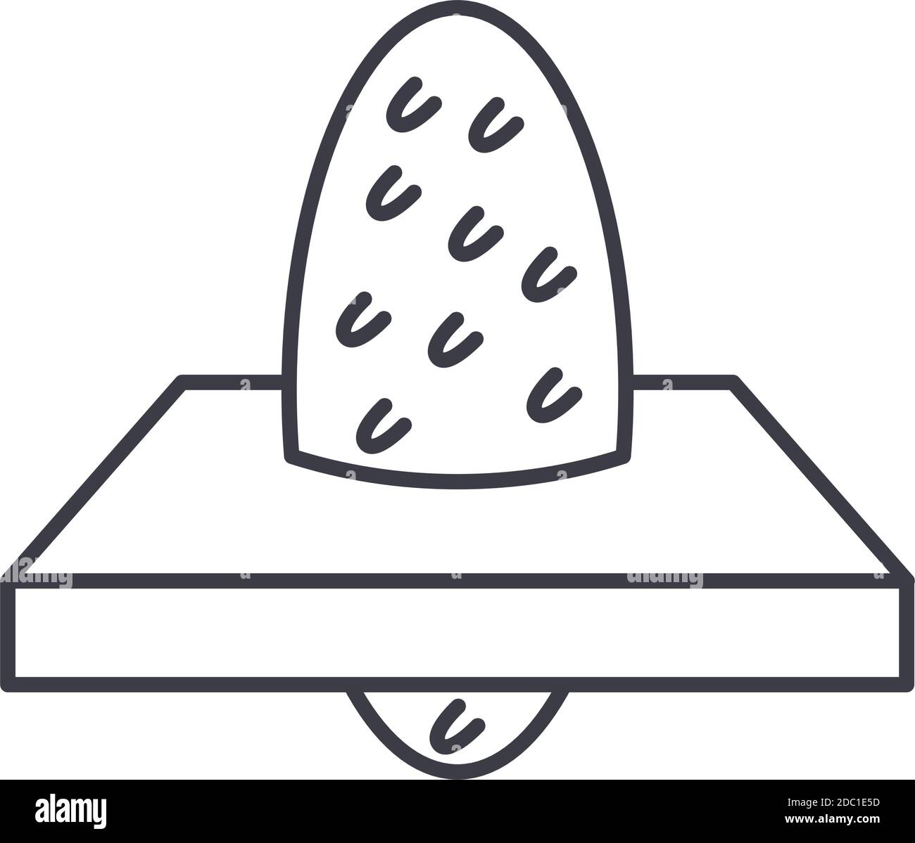 Corn kerneler concept icon, linear isolated illustration, thin line ...