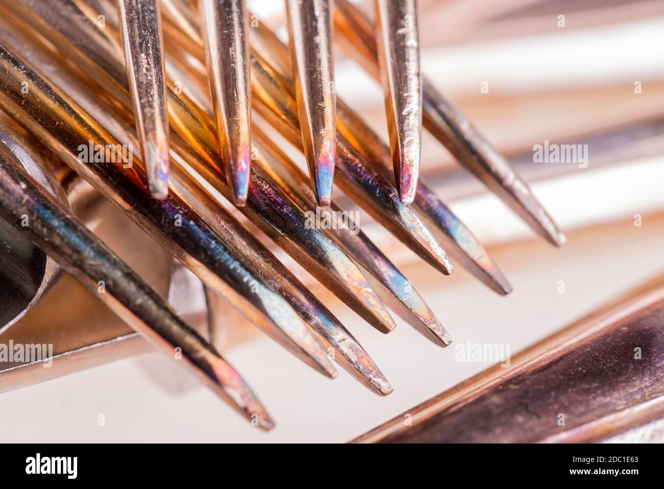 silverware - a silver fork Stock Photo - Alamy
