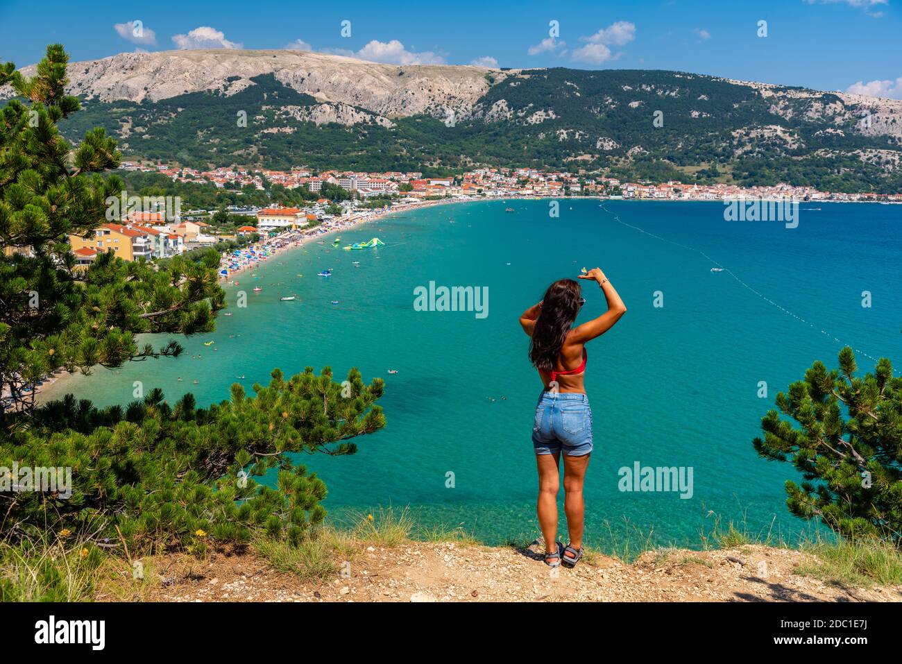 Baška, island Krk Stock Photo - Alamy