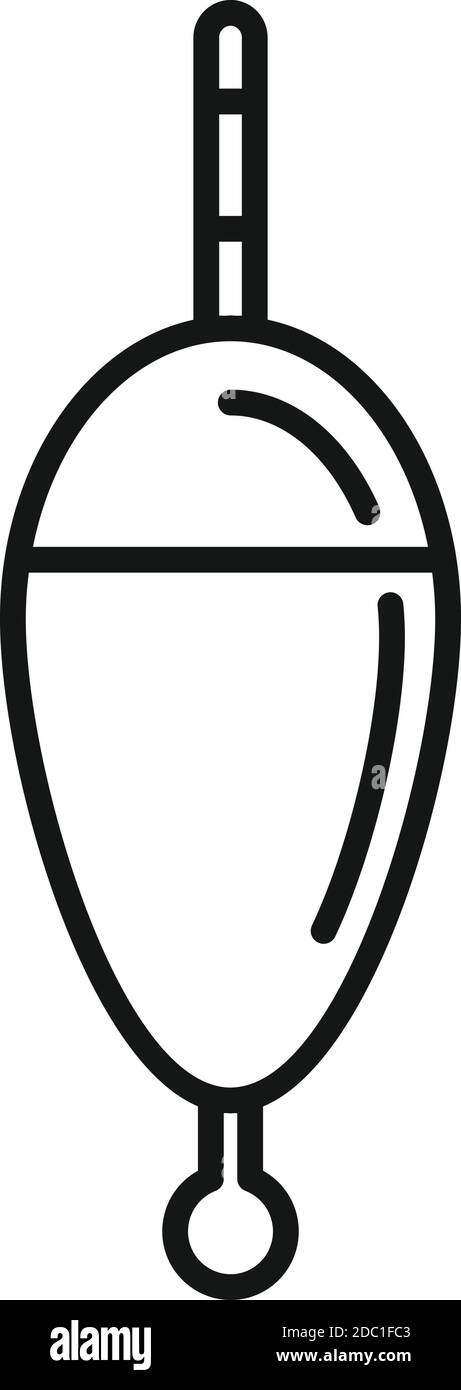 Bobber fishing icon, outline style Stock Vector Image & Art - Alamy