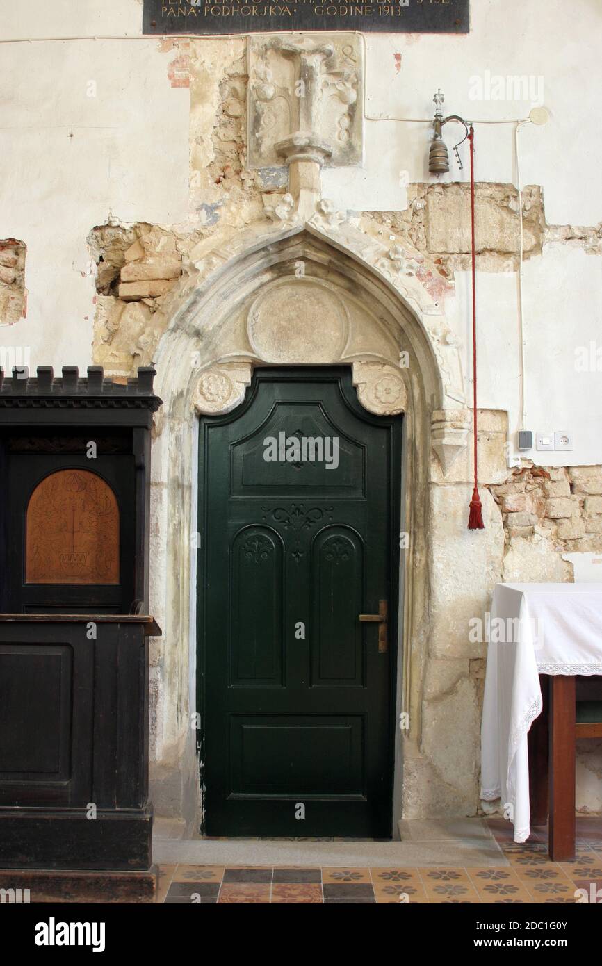 Door of Sacristy Stock Photo - Alamy