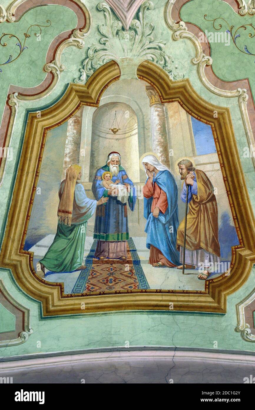 Presentation of Jesus at the Temple Stock Photo - Alamy