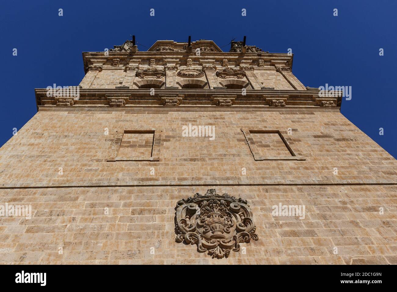 Old cathedral tower salamanca castilla león hi-res stock photography ...