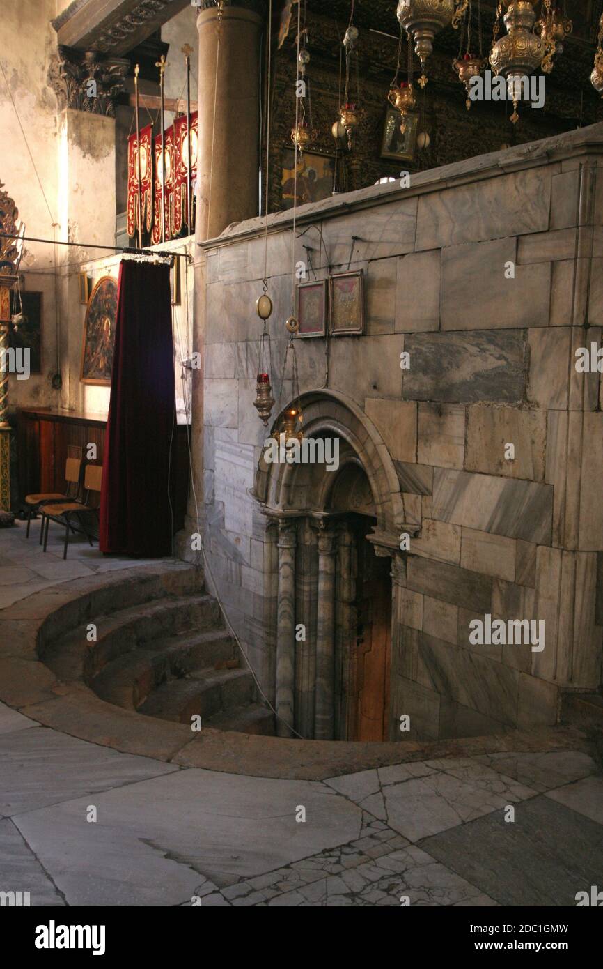 Grotto basilica of nativity bethlehem hi-res stock photography and ...