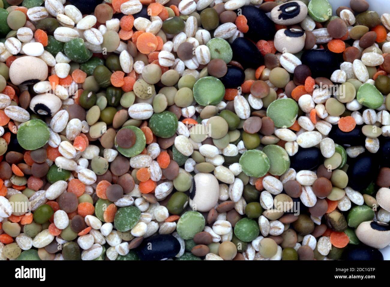 Mix of beans and lentils Stock Photo - Alamy