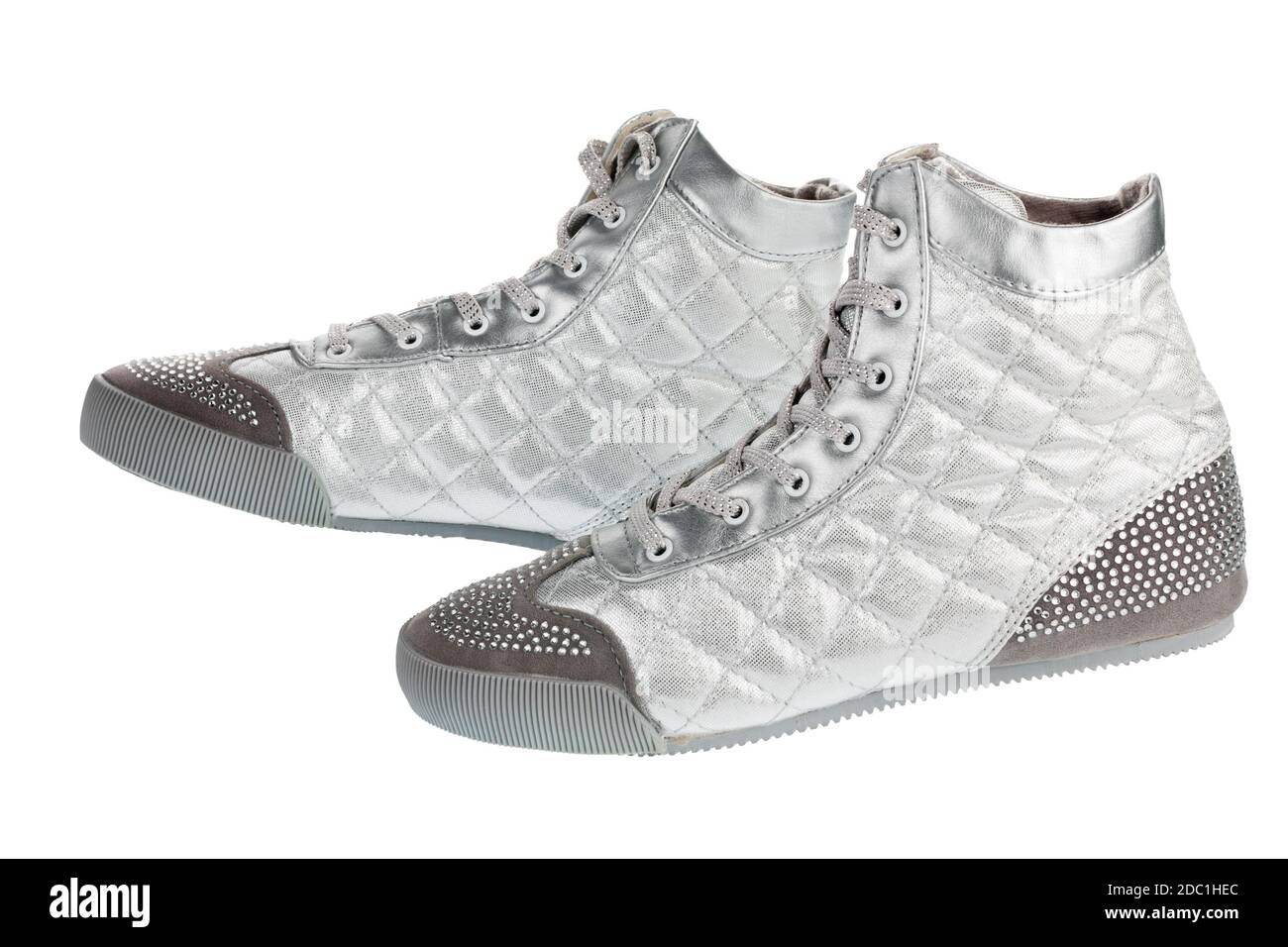 Silver sports shoes hi-res stock photography and images - Alamy