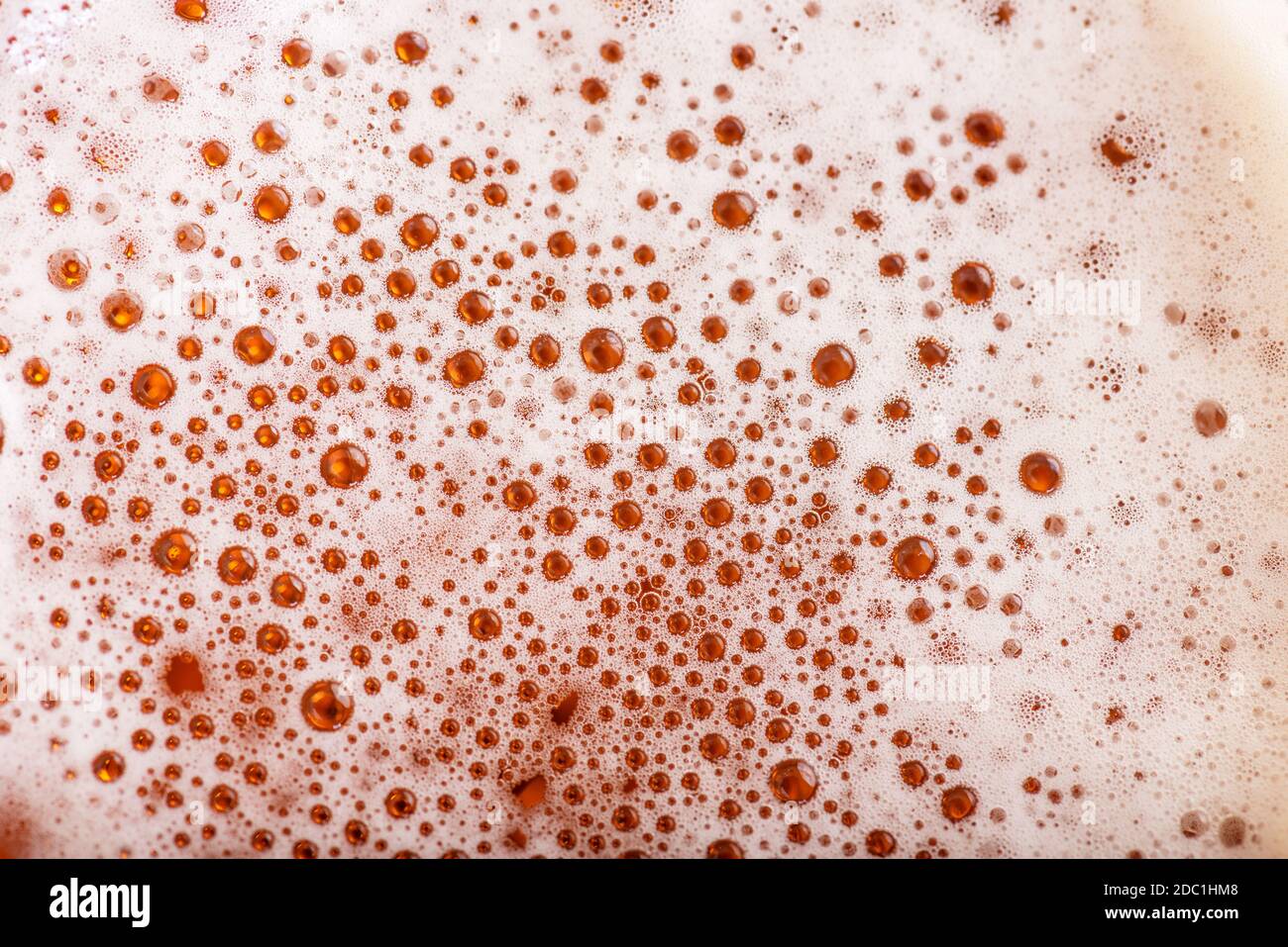 Light Beer with Bubbles and Foam Background. Beer Bubbles Texture Close ...