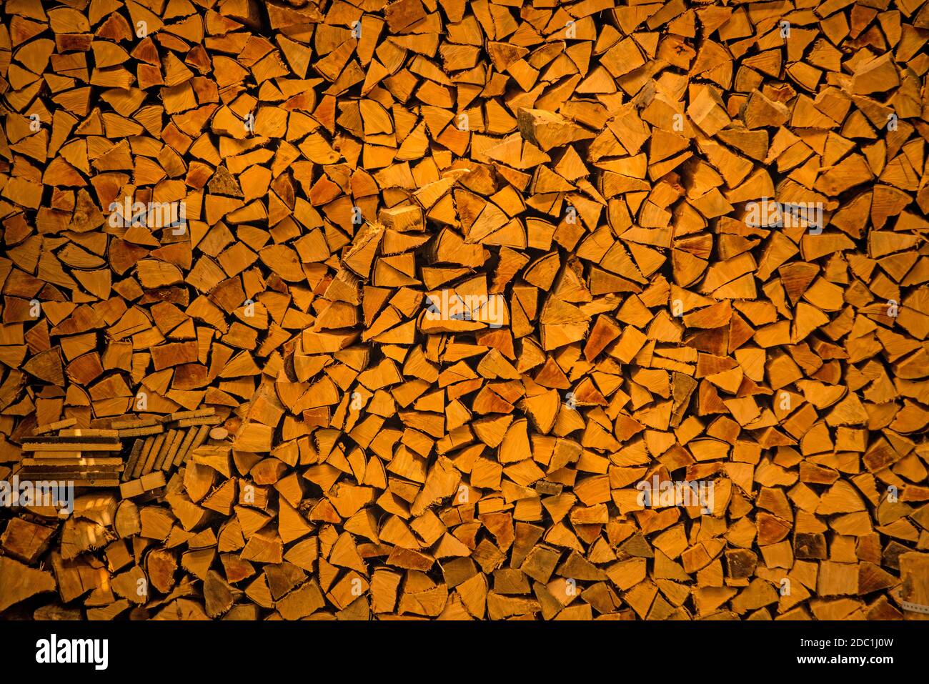 fuel-wood stock at an house Stock Photo - Alamy