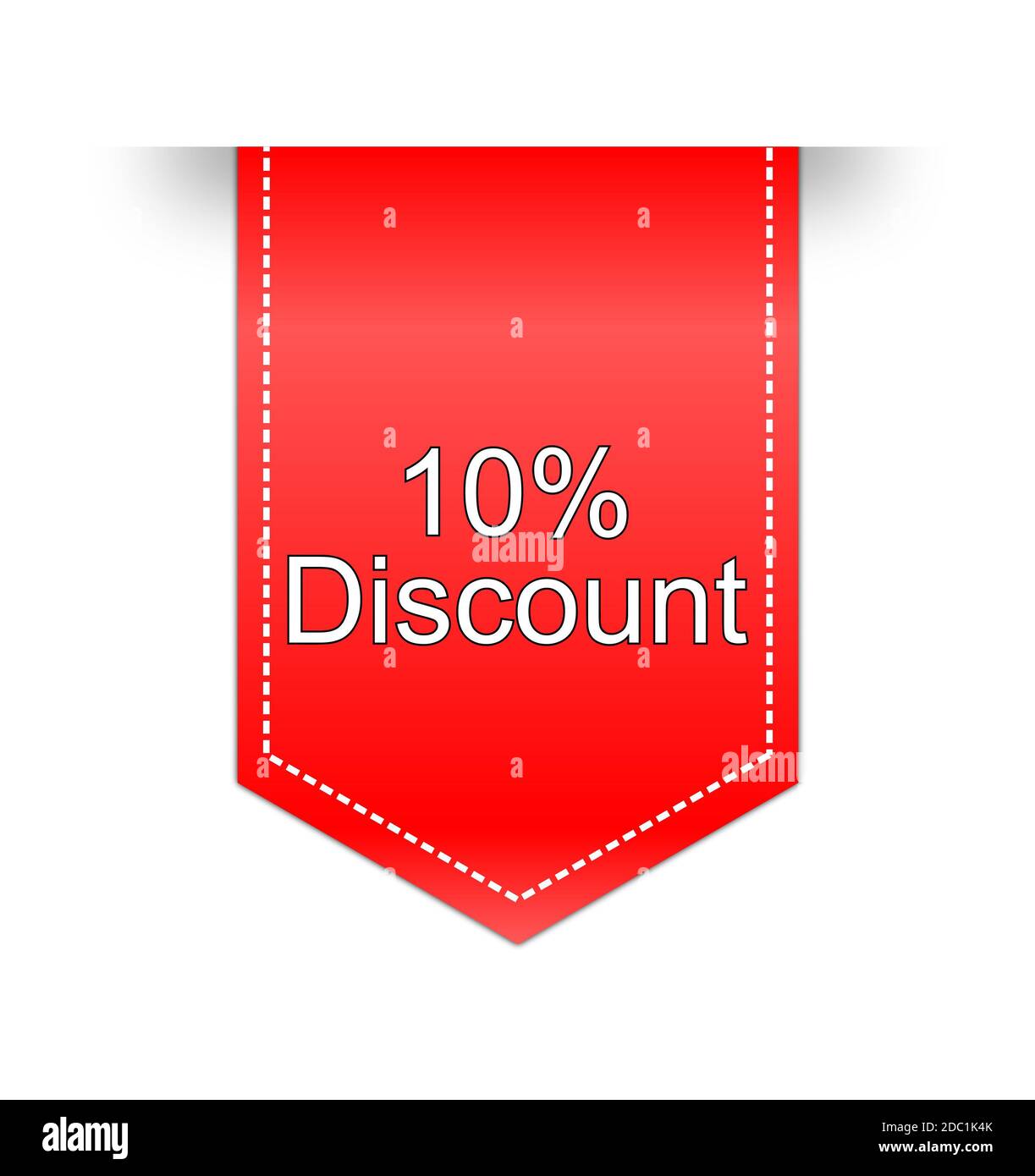 red 10% Discount label - illustration Stock Photo - Alamy