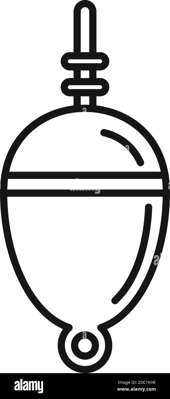 Bobber rod icon outline hi-res stock photography and images - Alamy