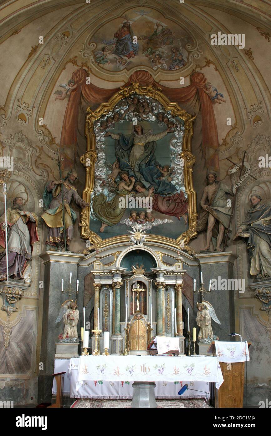 Altar of the Virgin Mary Stock Photo - Alamy