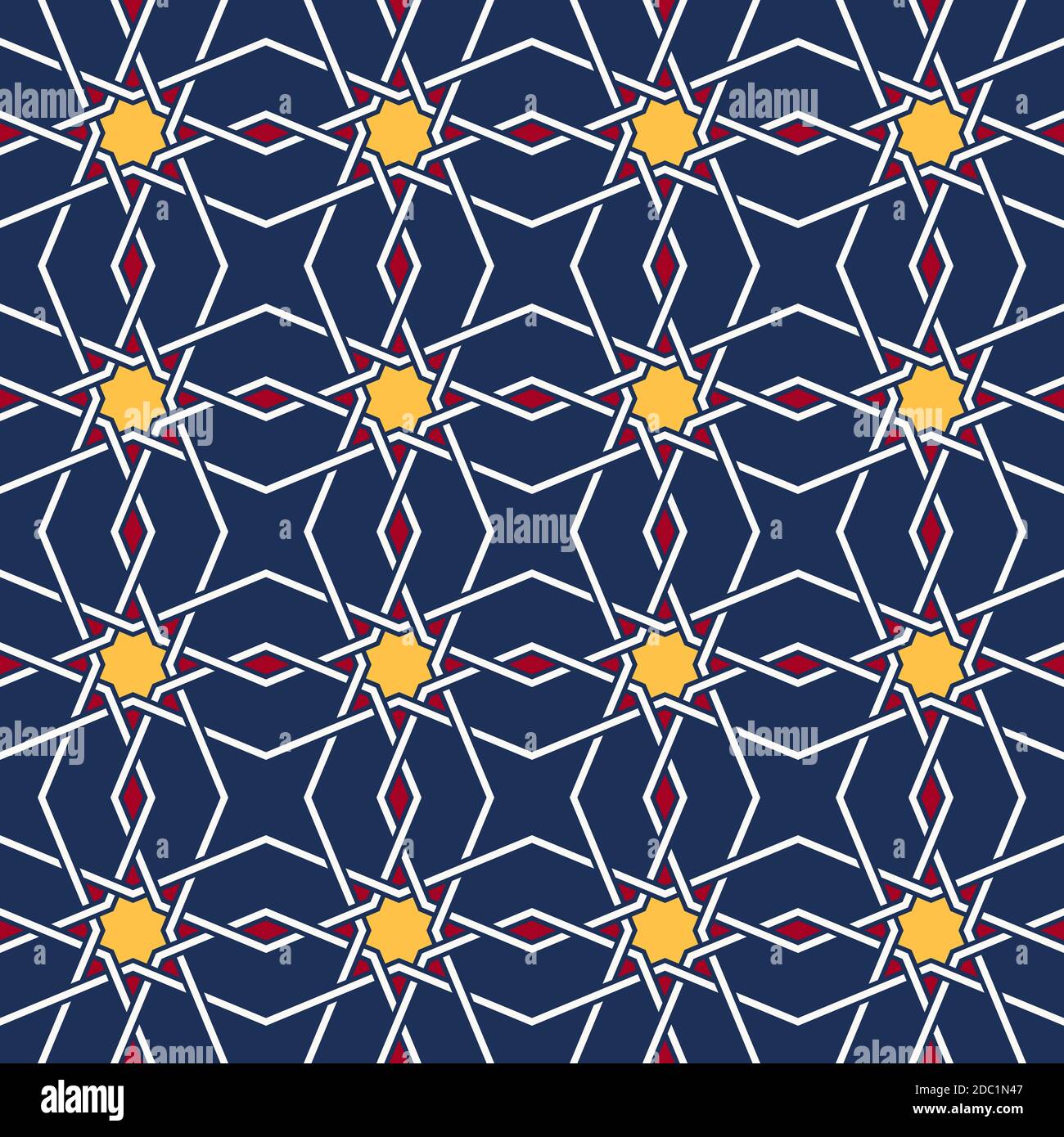 Traditional arabic tangled pattern. Seamless vector background. Plain ...