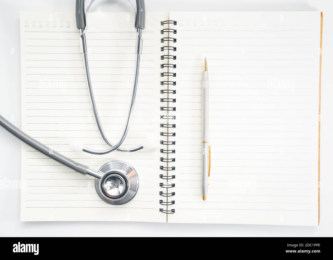 Close up stethoscope on blank notepad as medical concept Stock Photo ...