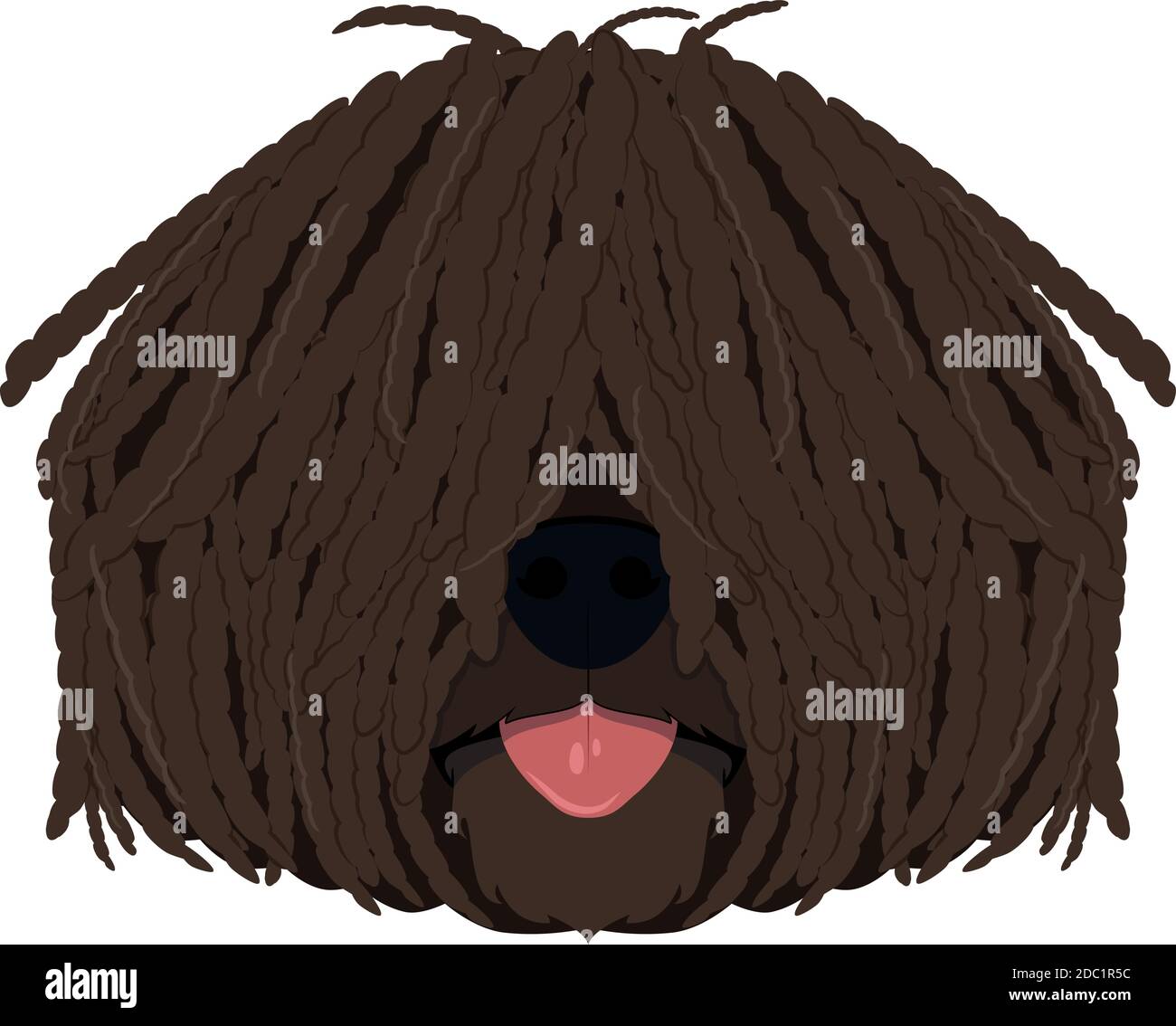 Puli breed Stock Vector Images - Alamy
