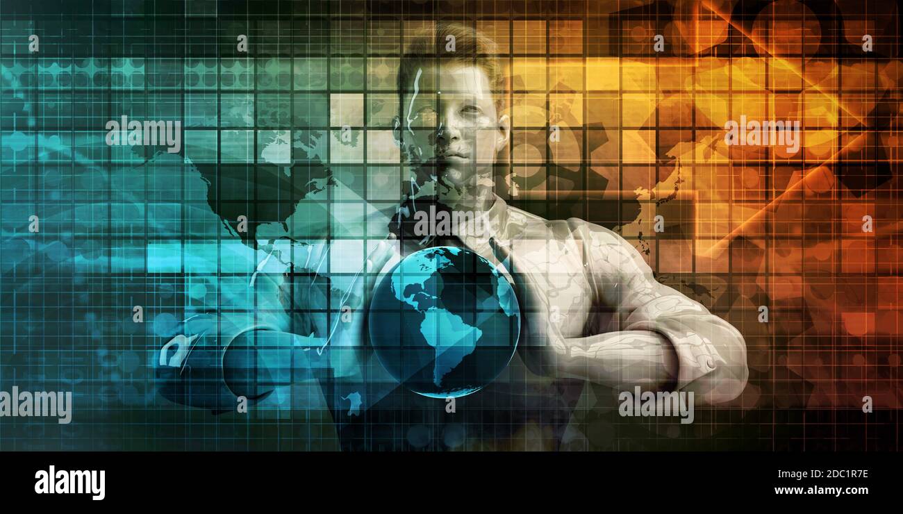 Communication Media with Modern Technology as Concept Stock Photo - Alamy